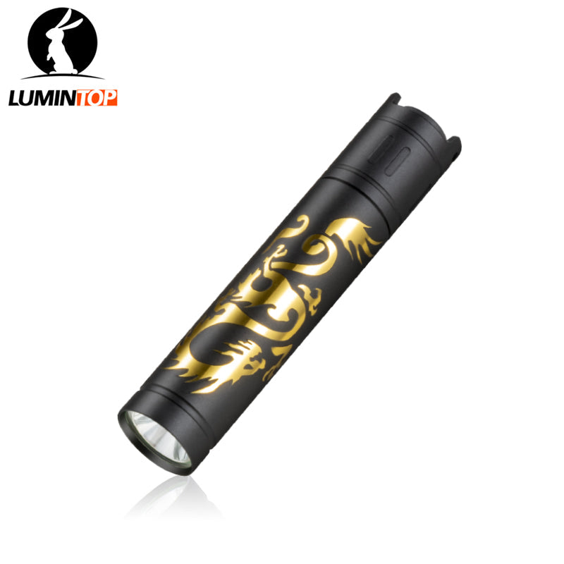 Lumintop EDC Keychain Flashlight Loong 900 Lumens 14500/AA Torch ...